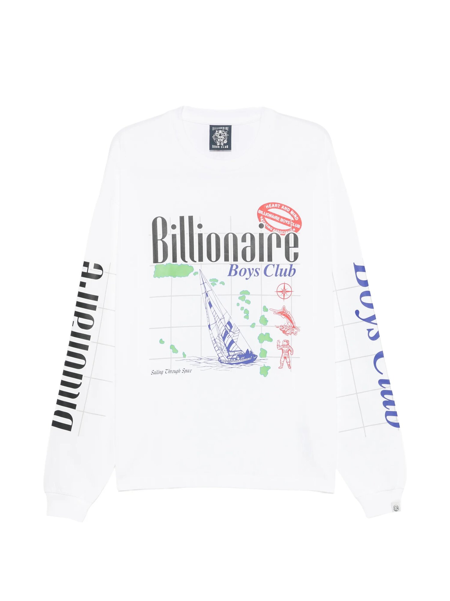 Футболка Yachting graphic-print long-sleeve T-shirt