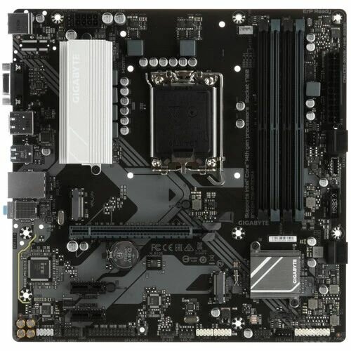 Материнская плата GIGABYTE B760M D3HP DDR4 - LGA 1700, Intel B760, 4xDDR4-3200 МГц, 1xPCI-Ex16, 2xM.2, Micro-ATX