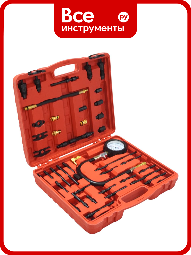 Компрессометр для дизельных и бензиновых ДВС WIEDERKRAFT WDK-214819