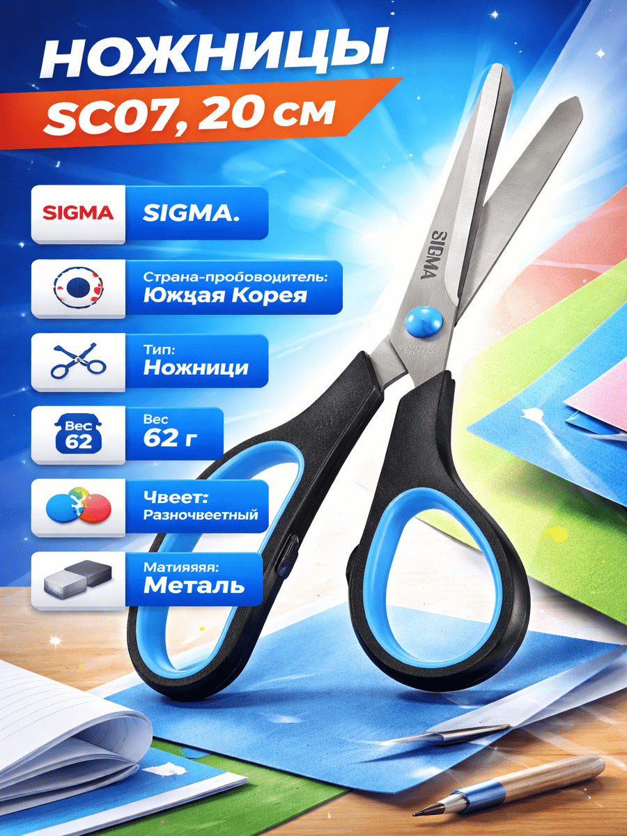 SIGMA Ножницы SC07, 20см