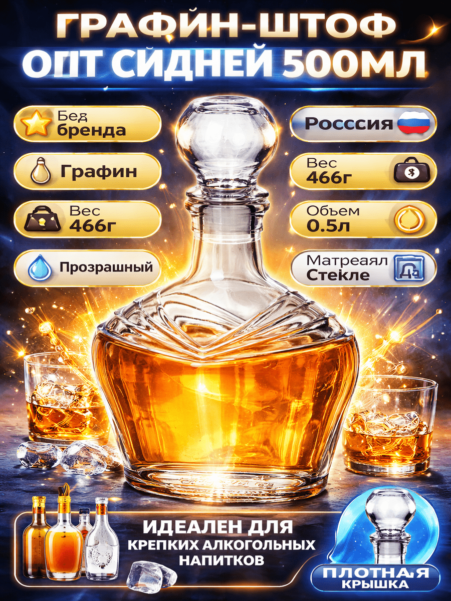 Графин-штоф Опт Сидней, 500мл
