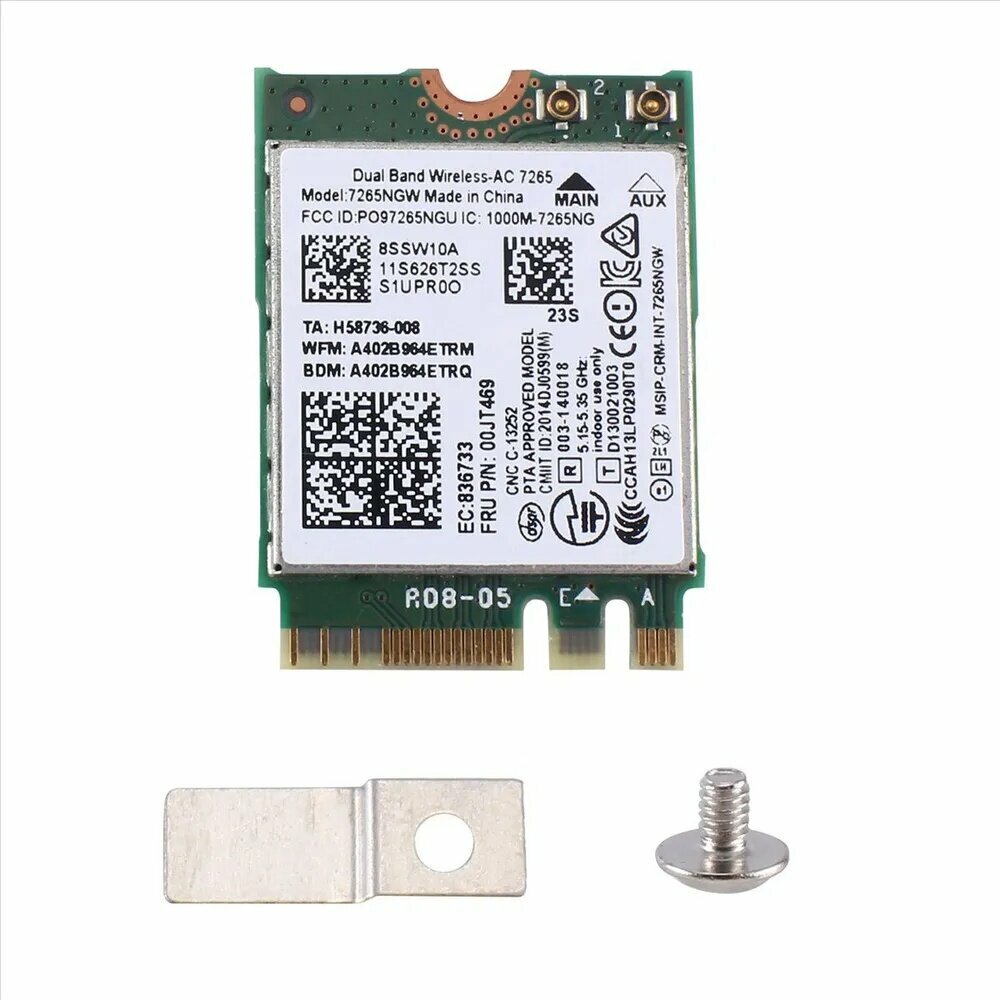 AC7265 7265NGW WiFi карта FRU00JT469 802.11AC NGFF BT4.0 для E550 E455 E555 Series