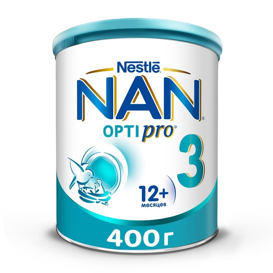 Nan 3 optipro с олигосахаридами 2fl и пробиотиками b lactis напиток молочный сухой 400 гр