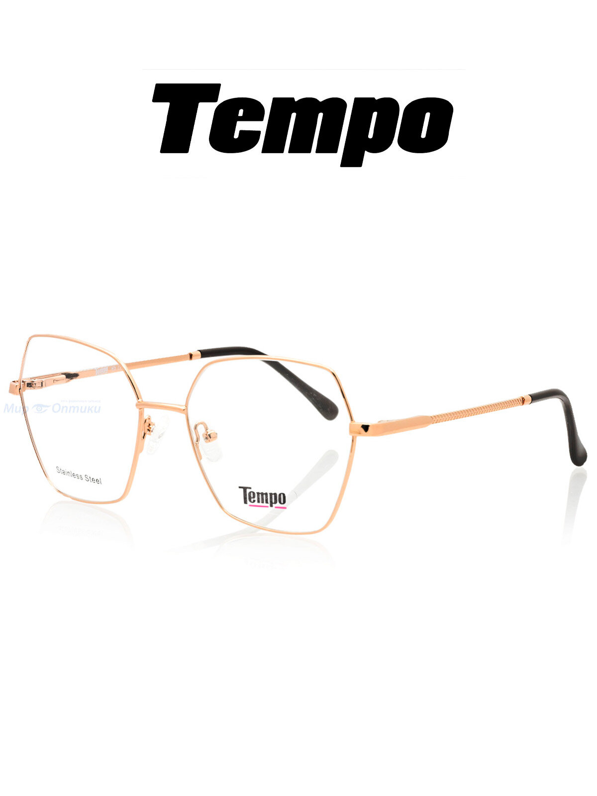 Оправа для очков Tempo TE1050 C01 пол Женский форма оправы Геометрическая цвет оправы Золотой