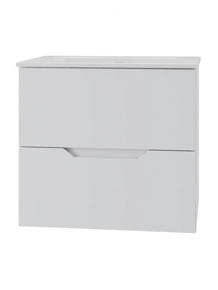 Тумба с раковиной Agger Свит SWE600ETWH-3610W 60 подвесная, белая матовая