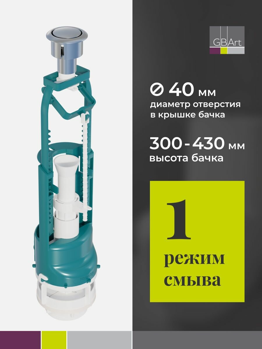 Cersanit, Sanita, Santek, Roca, Santeri, Rosa, Jika Арматура сливная для бачка унитаза