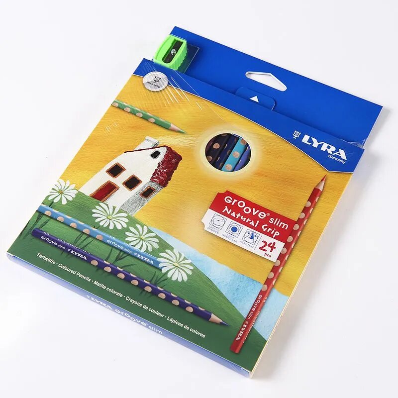 Lyra Groove Slim Набор акварельных карандашей 24 шт. для рисования