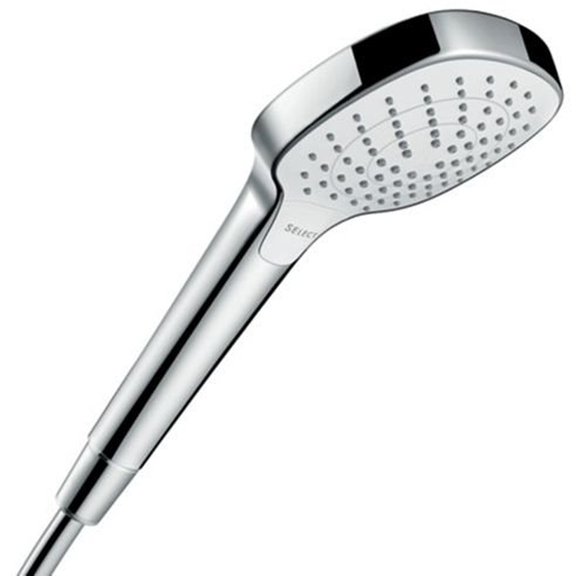Ручной душ Hansgrohe (Хансгрое) Croma Select ЕсоSm 11 см, цвет: белый/хром Е Vаriо 26812400