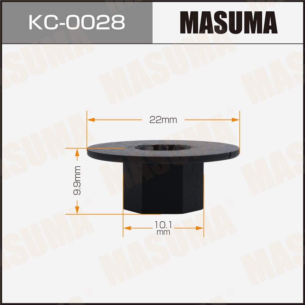 Клипса автомобильная Masuma KC-0028