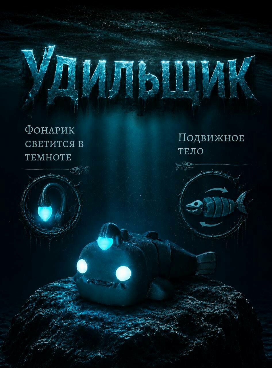 3D Игрушка Антистресс Рыба Удильщик