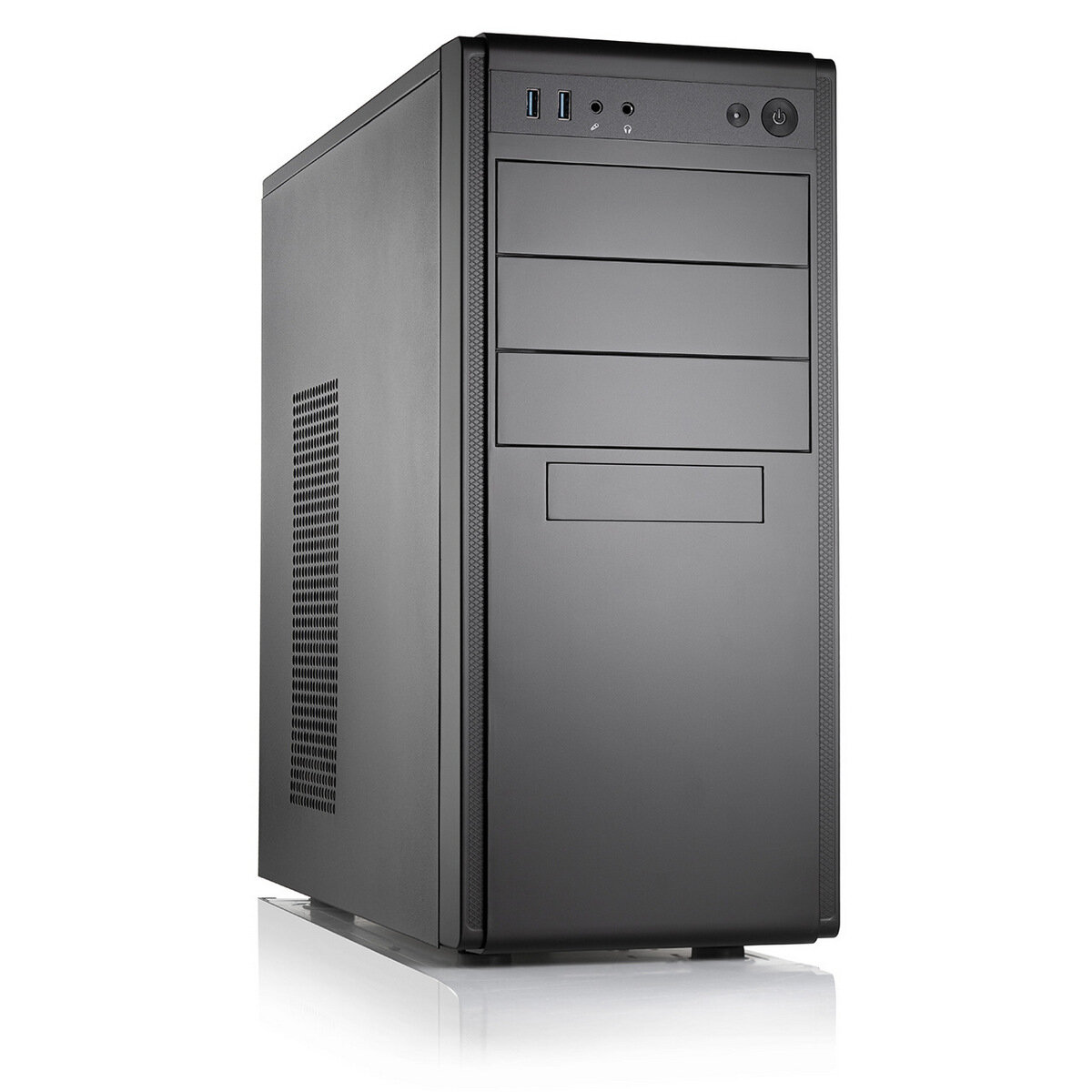 Корпус для ПК FoxLine FL-886-U3C, Middle Tower, ATX, Черный (FL-886-U3C)