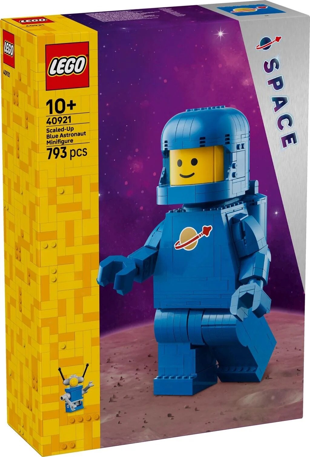 Конструктор LEGO Увеличенная минифигурка синего астронавта 40921, 793 детали, от 10 лет