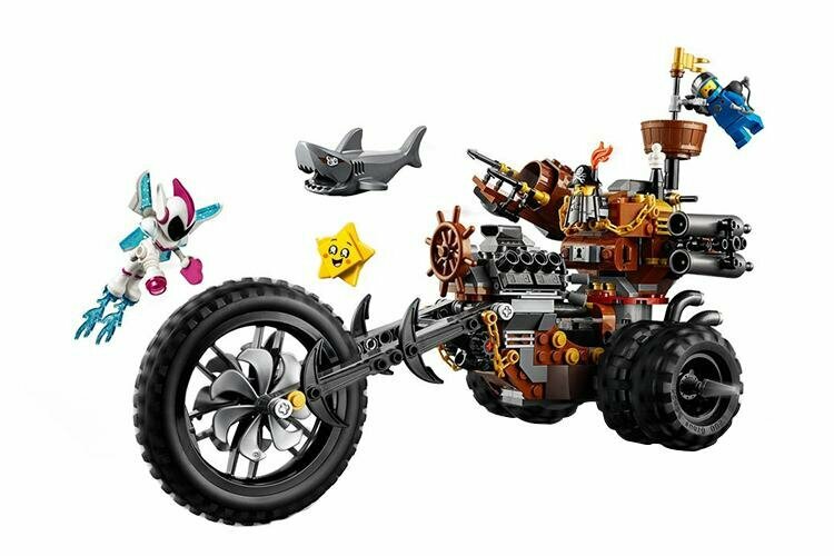 Конструктор унисекс LEGO The LEGO Movie 2 MetalsBeard's Heavy Metal Motor Trike! Набор 70834, Three-Wheeled Motorcycle
