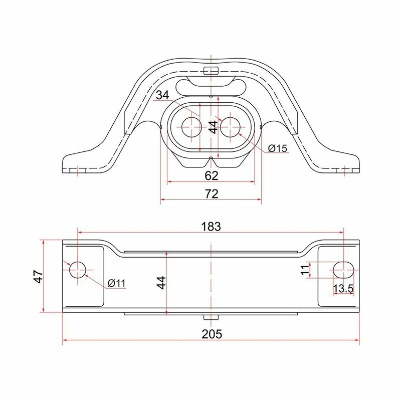 Опора редуктора SAT ST-52291-12010 Toyota Corolla E100, E110 91-02 / Corolla Spacio 97-01