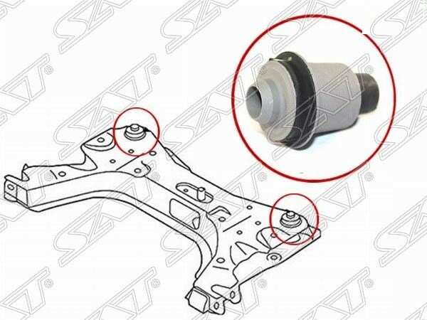 Сайлентблок SAT ST-54400-EM30B подрамника Nissan March 02-10, Note 05-13