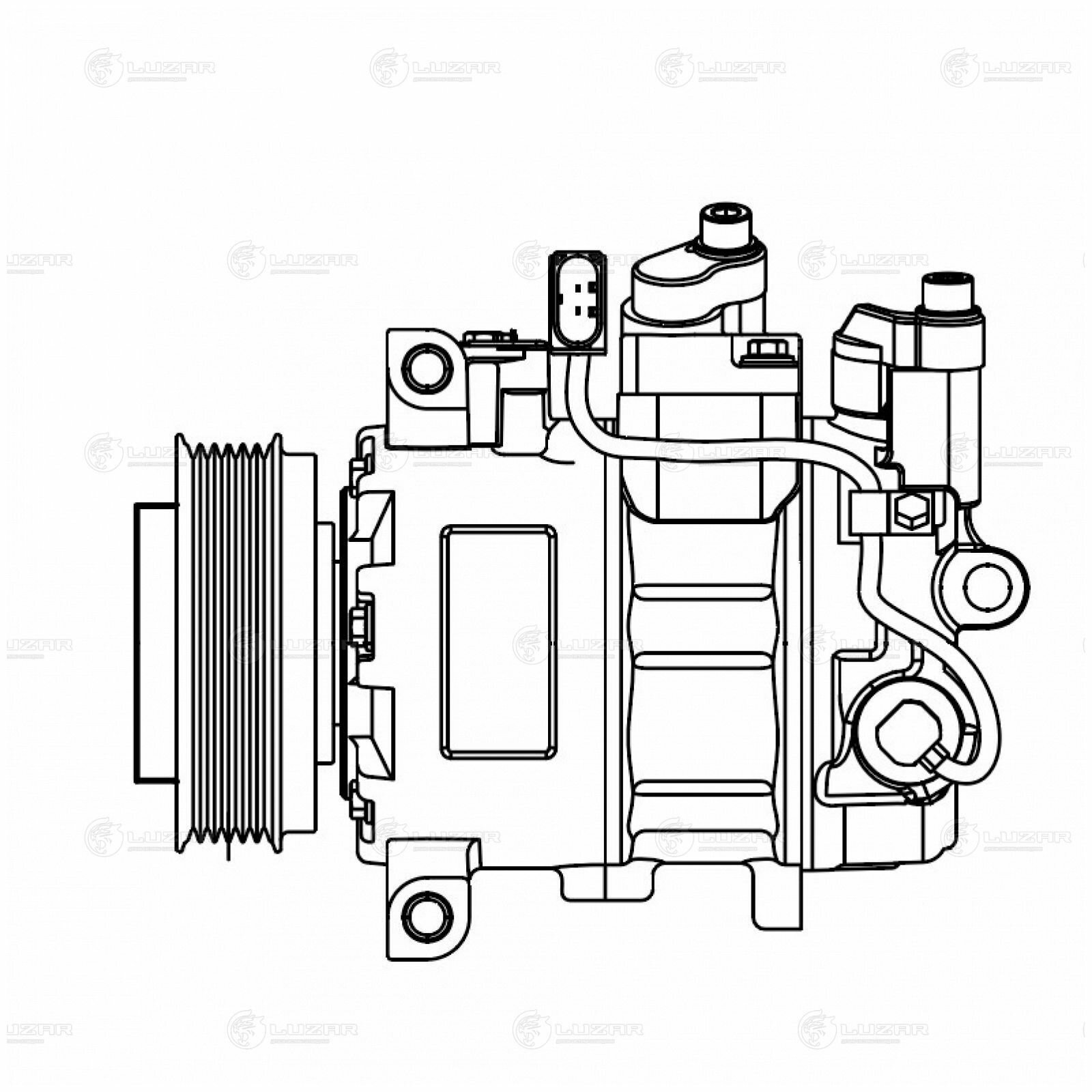 Компрессор кондиц. для а м Audi A4 B7 04- A6 C6 04- LUZAR LCAC 1870