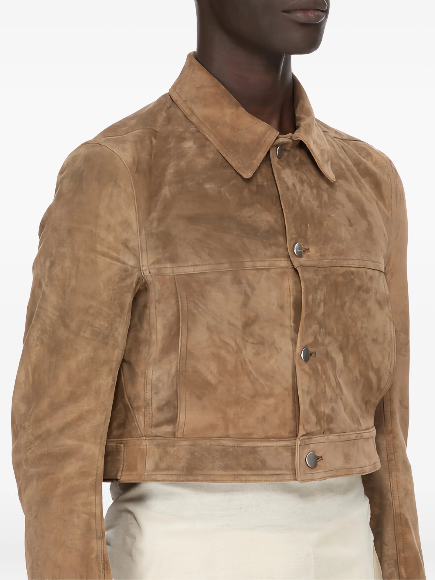 Куртка Rick Owens Cropped worker jacket, размер 48 — фото 1