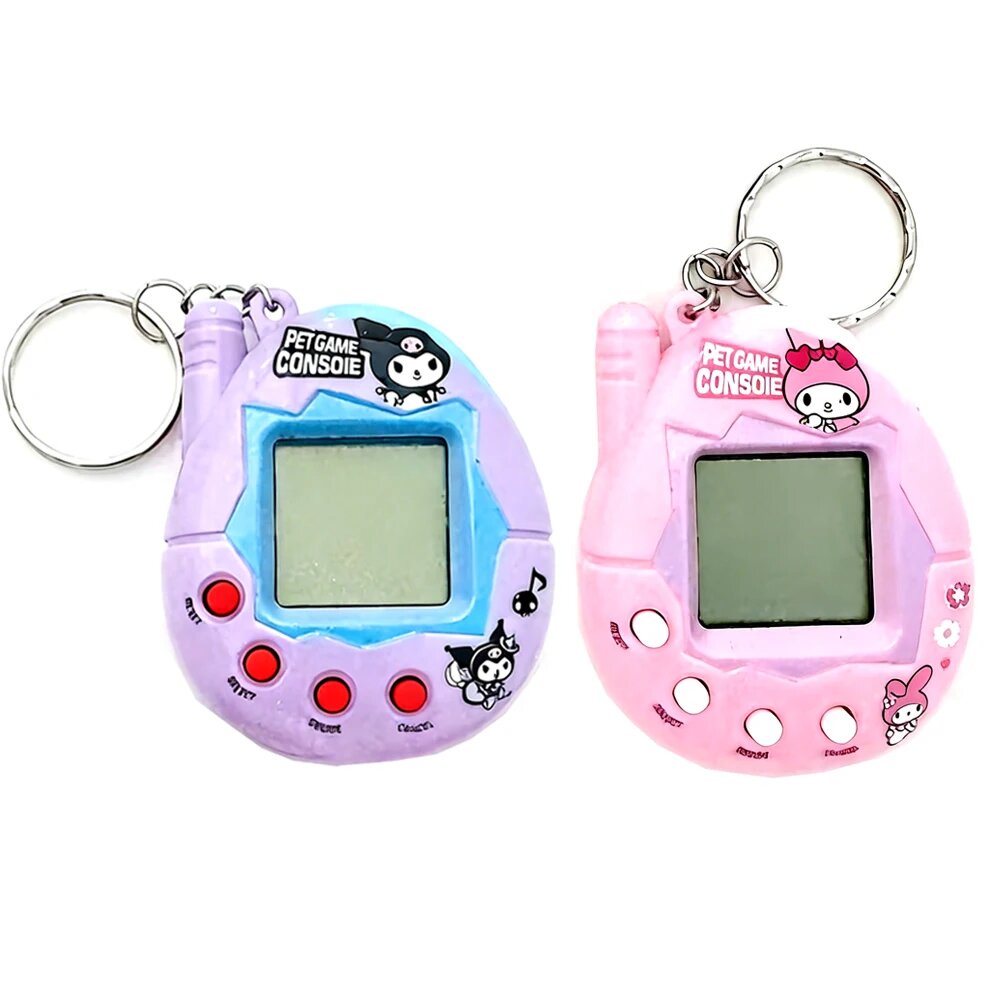 MINISO Виртуальный игровой автомат Sanrio Hello Kitty Virtual Pet, оригинальная игрушка по мультфильму от Kuromi, брелок Hello Kitty, подарок на день рождения,