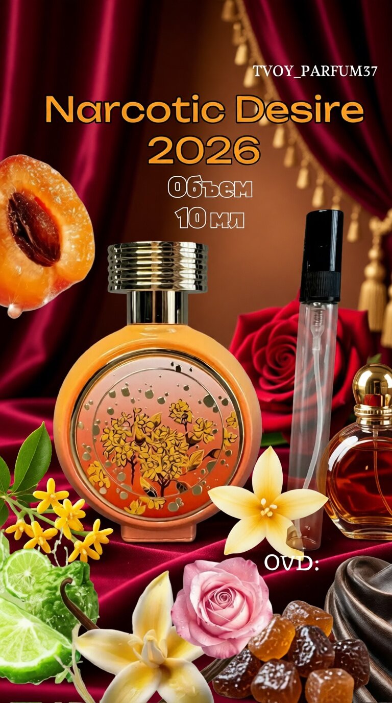 Narcotic Desire 10 мл Новинка 2026 Нарк0тическ0е желание , лето 2026