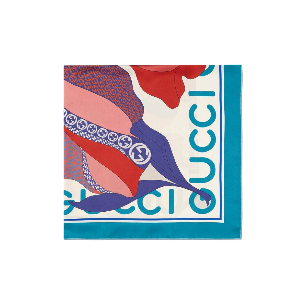 Шарф GUCCI для женщин, синий — фото 1