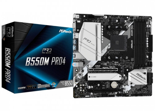 Материнская плата Asrock B550M PRO4 (AM4, mATX)
