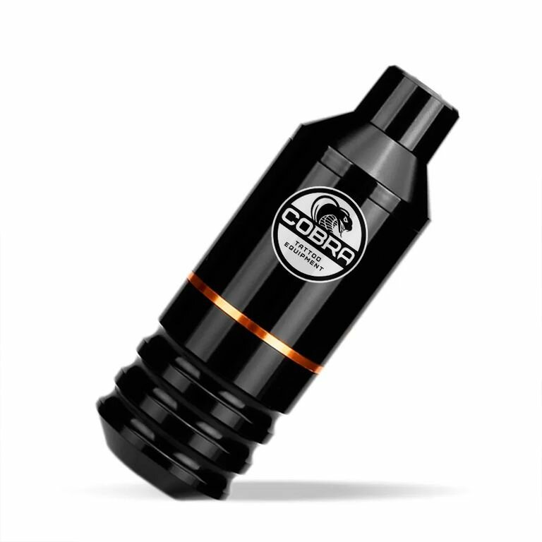 Машинка ручка Pen для тату и перманентного макияжа Cobra Barrel Black, аппарат для татуажа