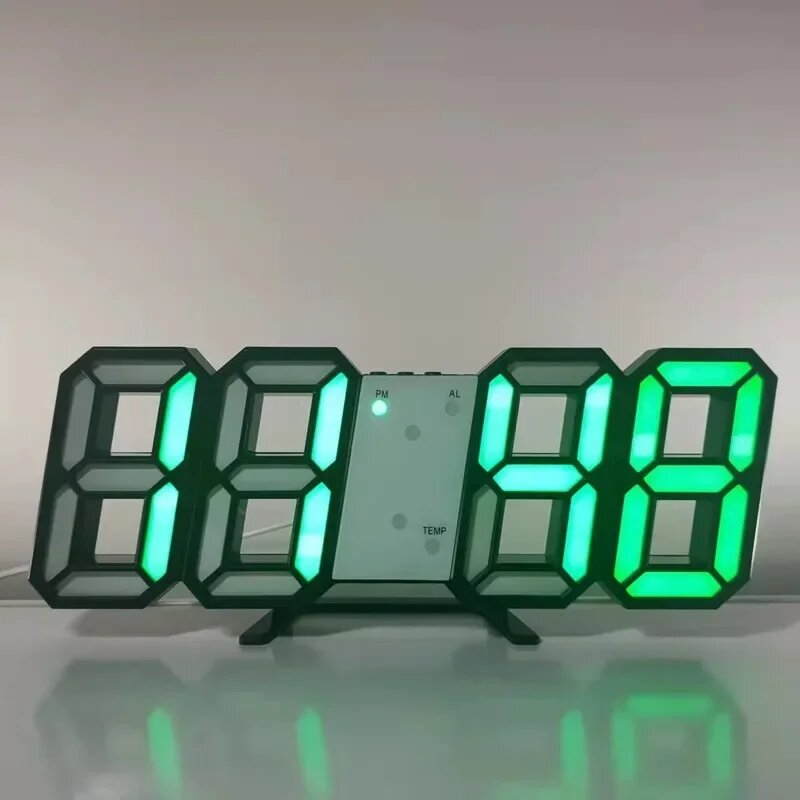 Зеленые цифровые часы 1pcs Green frame