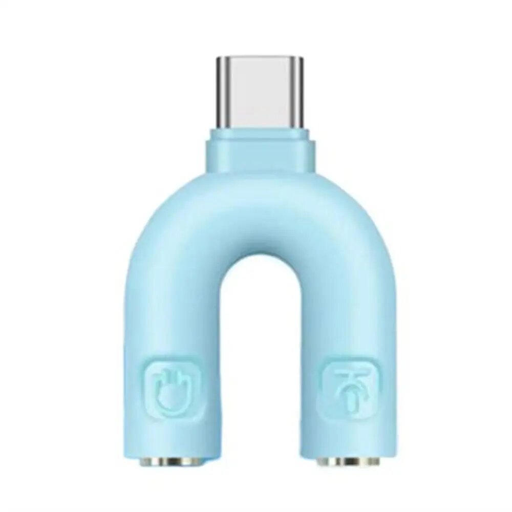Адаптер Type-C на 3,5 мм light blue