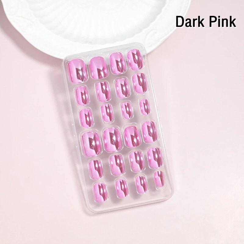 Накладные ногти Dark pink 24 шт