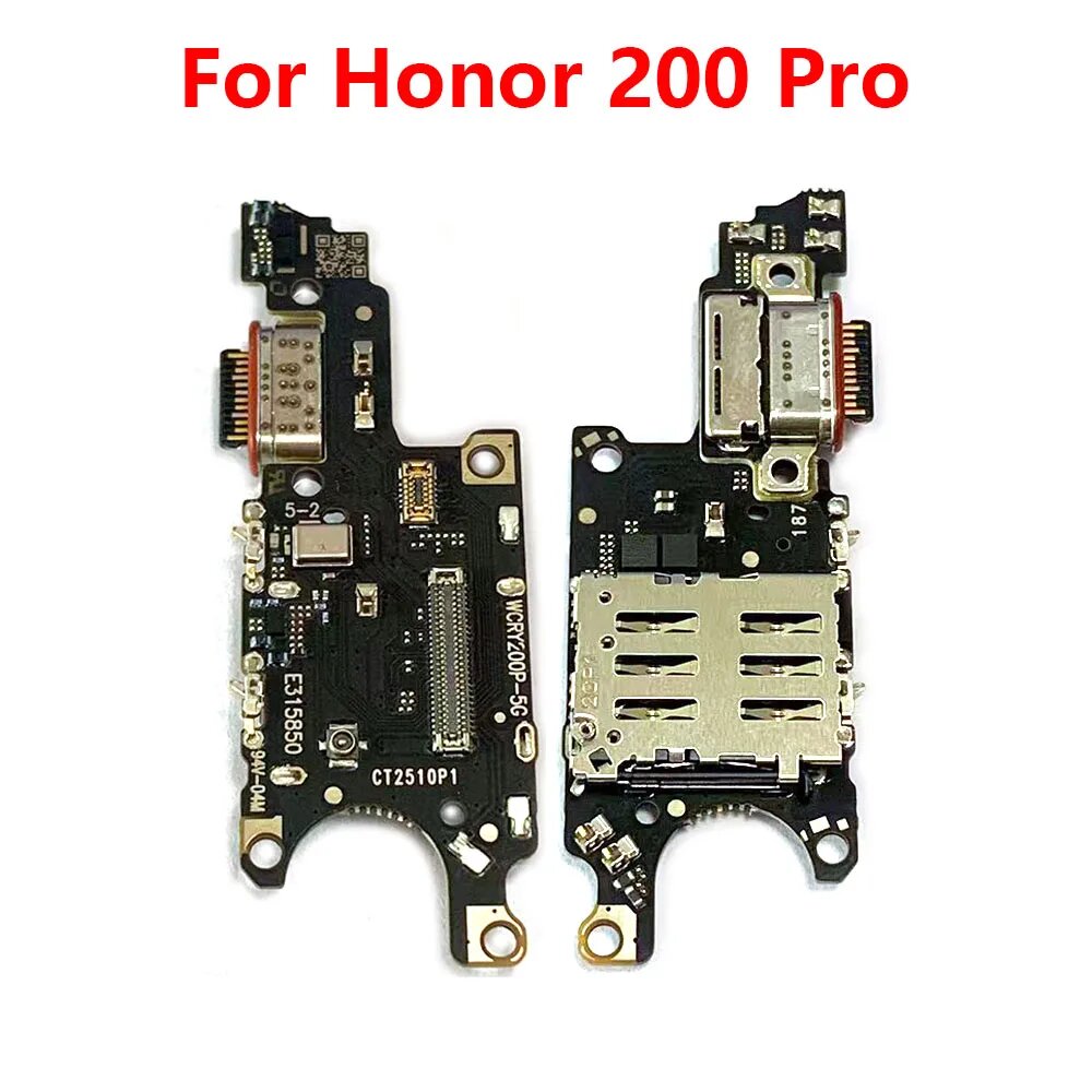 Для Huawei Honor 200 Pro: плата зарядки USB, док-порт, модуль микрофона, гибкий кабель