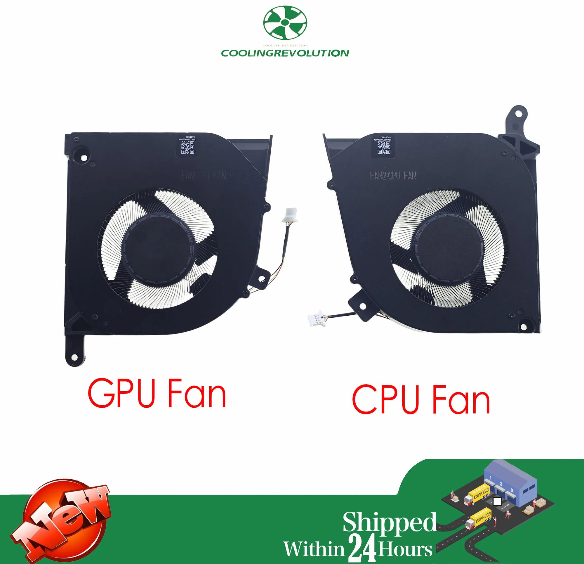 Охлаждающий вентилятор для ноутбука Redmi G pro 2024, Цвет: GPU Fan