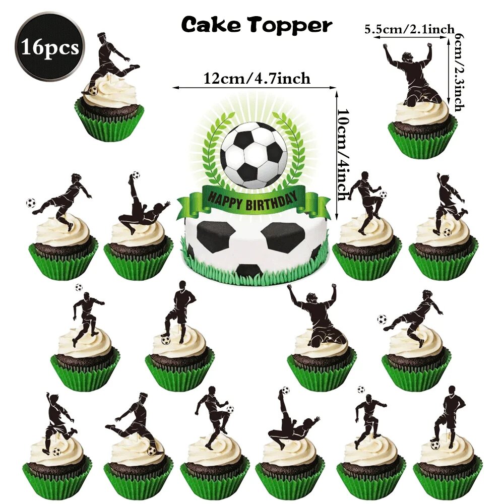Набор украшений для футбольной вечеринки EsenTroye Cake Topper