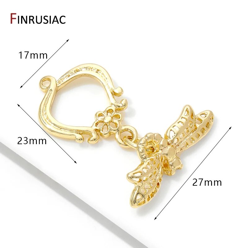 Застежки-тогглы FINRUSIAC золотые 18К 3 pieces, 18K gold plated