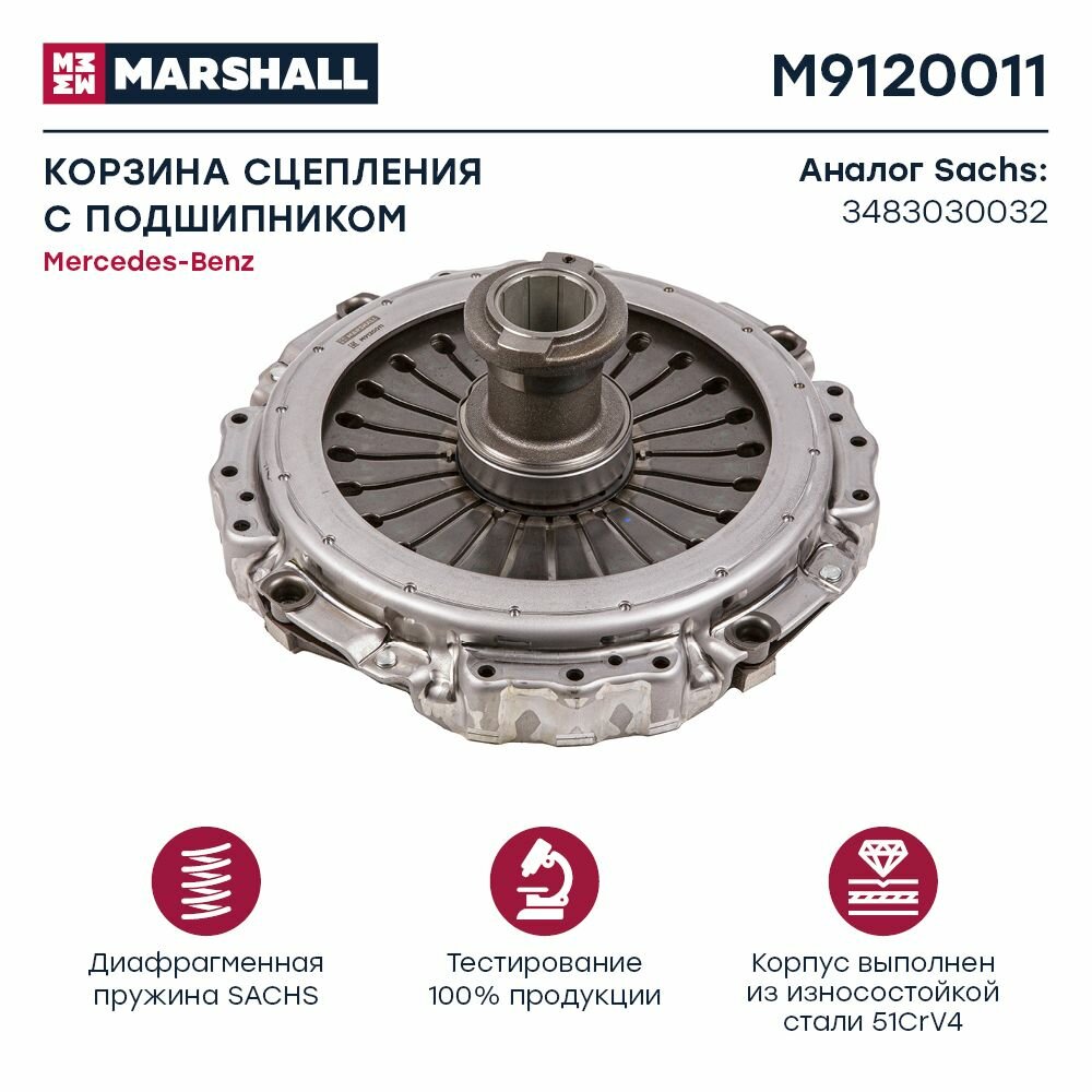 Корзина сцепления MERCEDES о. н. 0052506404 (M9120011)