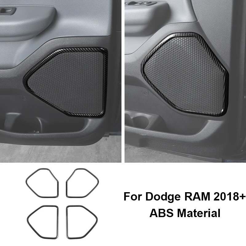BAWA декоративная крышка дверного звукового сигнала для Dodge RAM 2018 2019 2020 2021 2022 2023 2024 2025 автомобильный дверной динамик аксессуары для интерьера