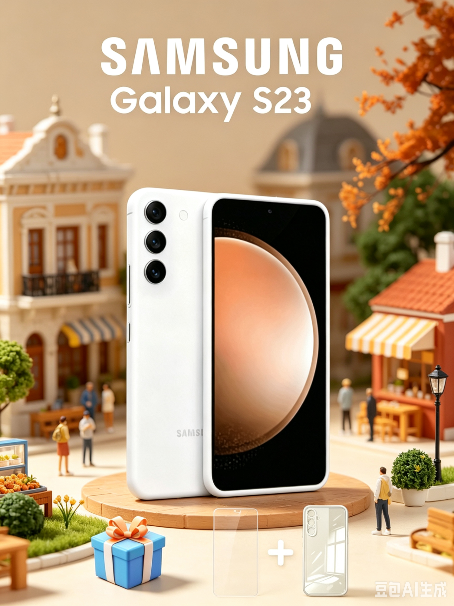 Смартфон Samsung Galaxy S23 8/256 ГБ, nano SIM + eSIM, кремовый