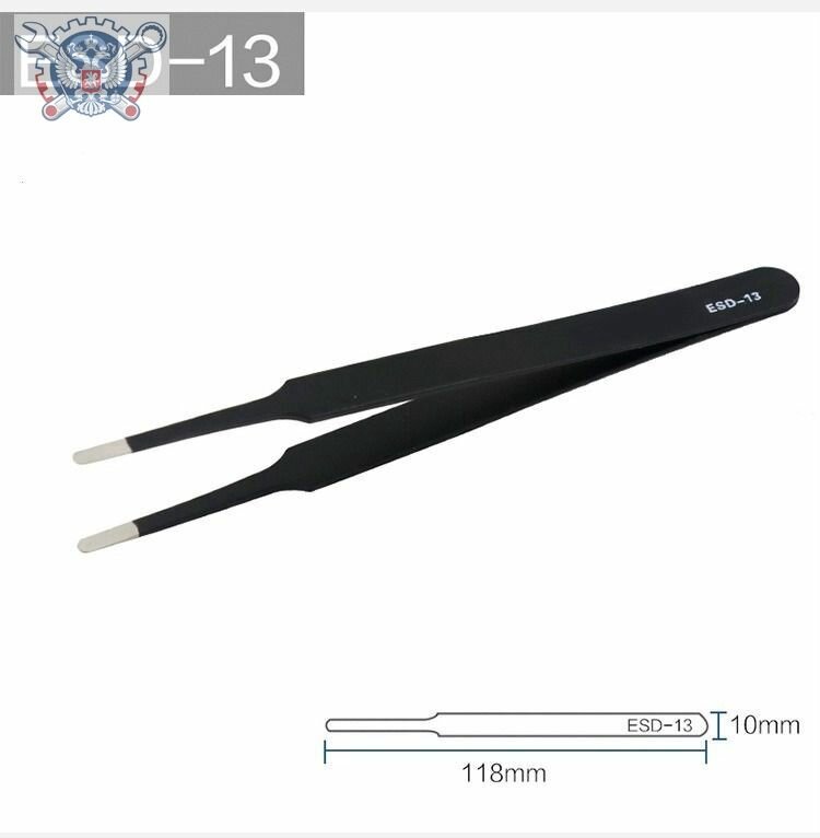 Пинцет прецизионный антистатический ESD-13