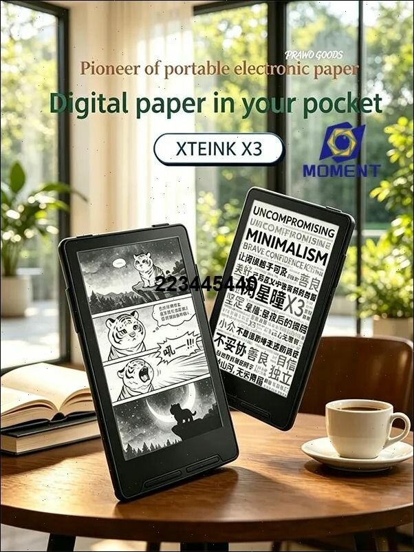 Электронная книга, 4", E Ink, 16ГБ, USB-C, Epub, TXT, BT, монохромная, черная