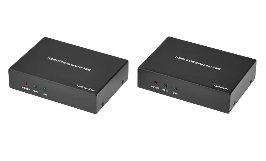 Комплект передатчик и приемник сигнала HDMI и USB 2.0 по витой паре AVCLINK HT-50U2
