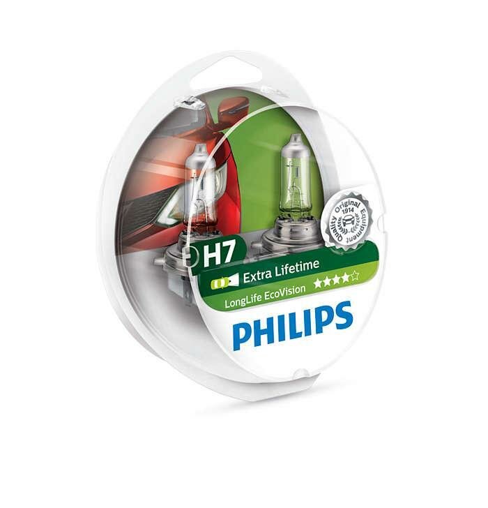 Лампа 12V головного света H7 LongLife EcoVision (пласт. упак. компл.2 лампы)
