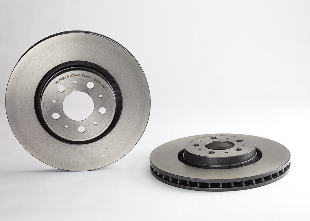 Диск тормозной вентилируемый передний BREMBO (09. A757.11) Prime UV Coated — фото 1