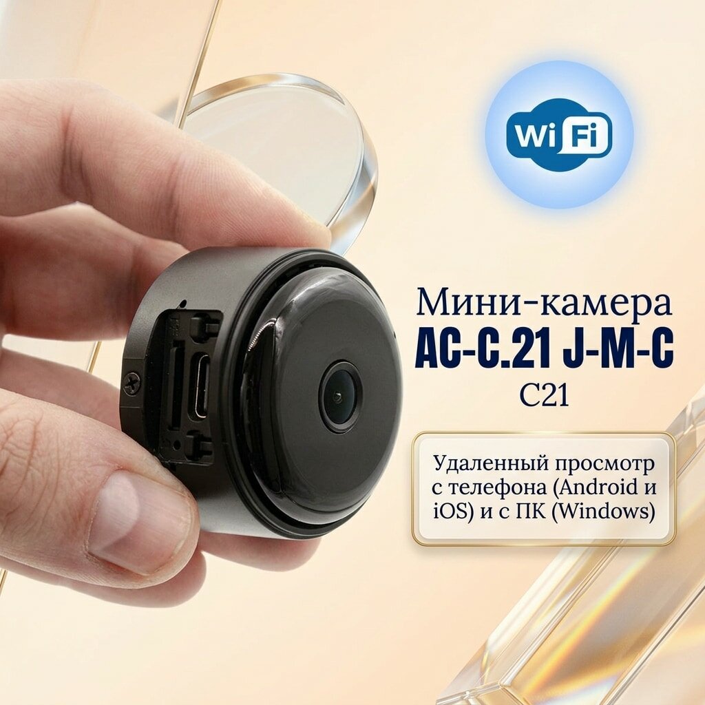 Миниатюрная камера с записью на SD карту памяти - JMC-AC-C21