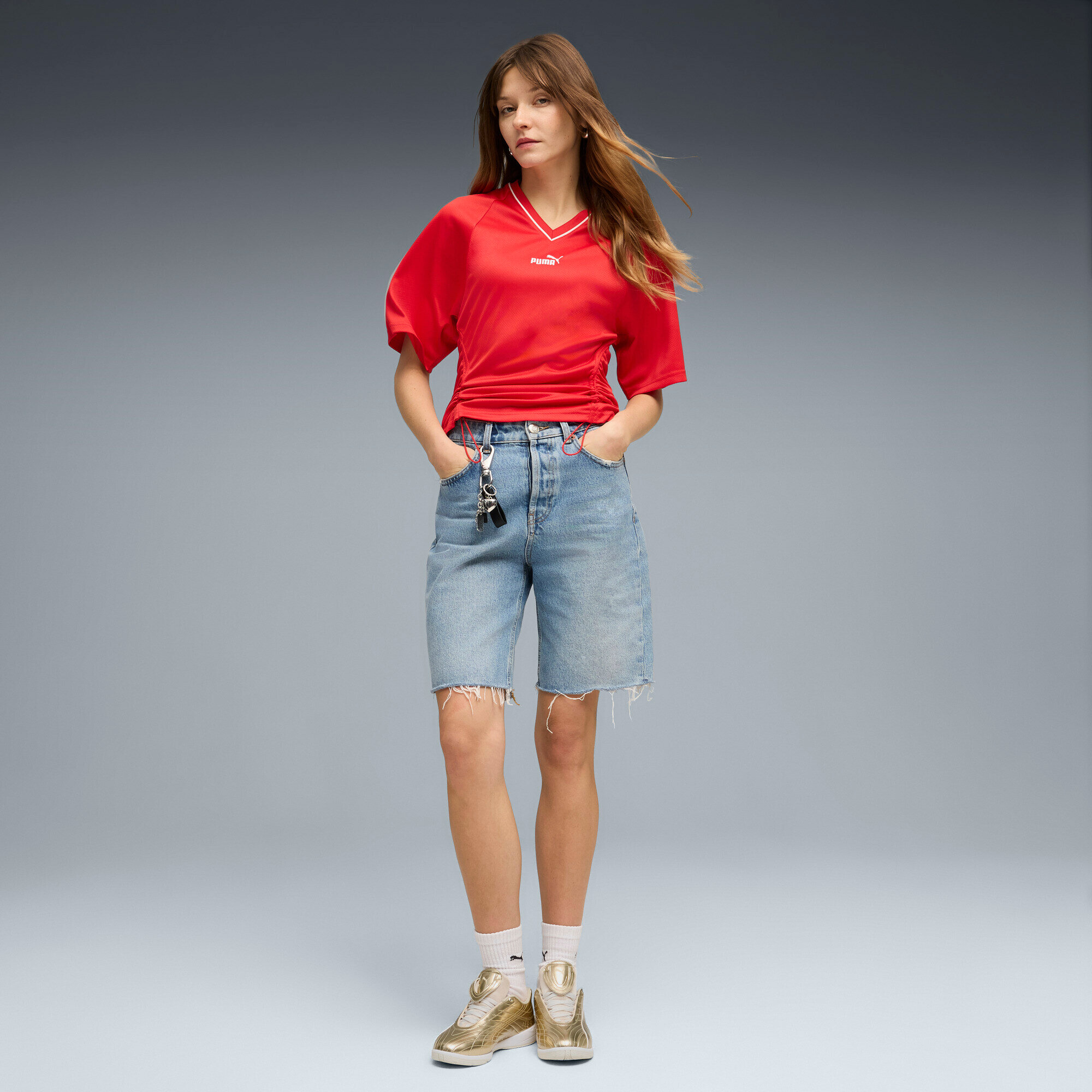 Футболка спортивная PUMA FUTURE.PUMA.ARCHIVE Jersey, размер XS, красный — фото 1