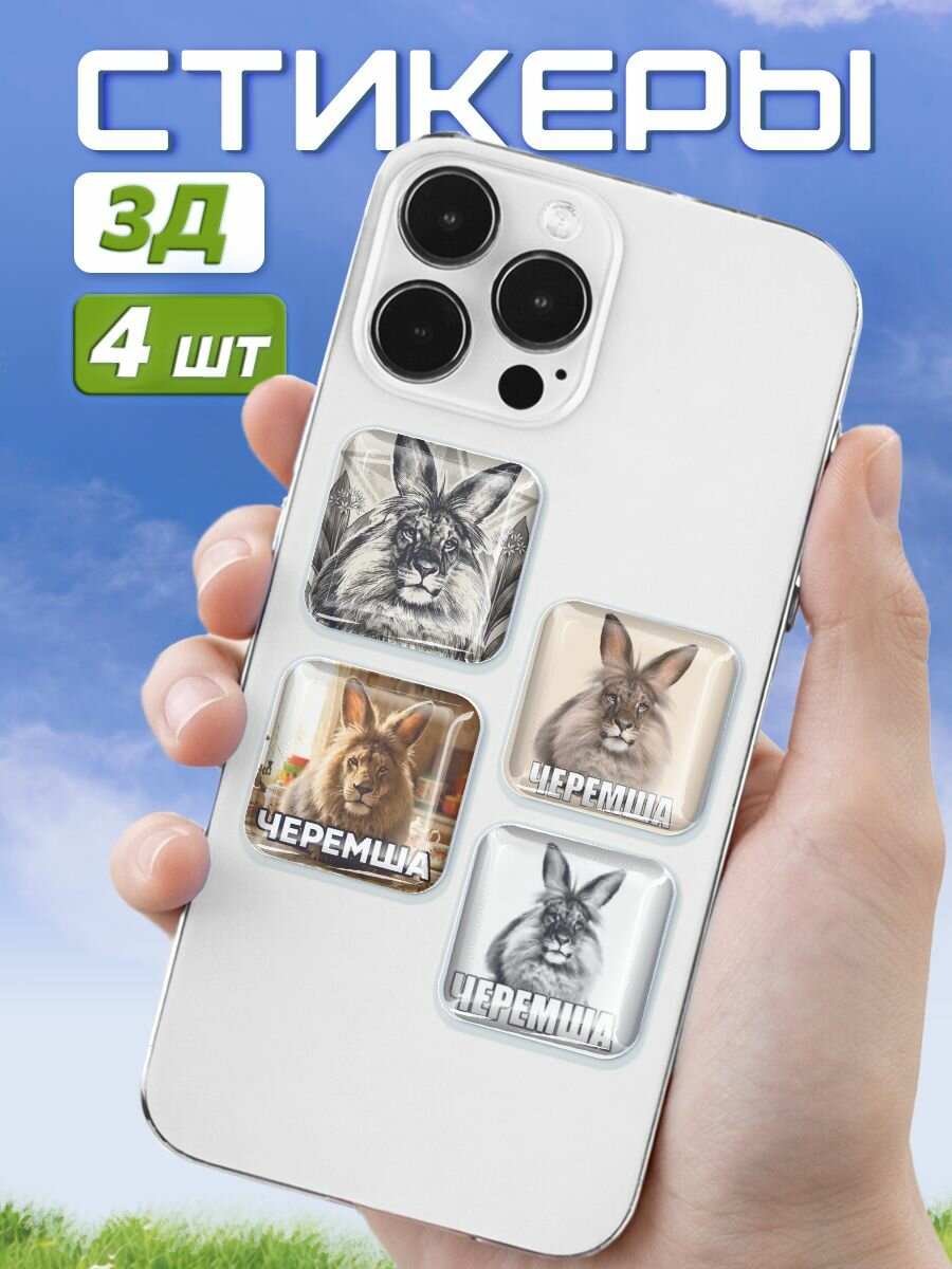 Наклейки на телефон 3д стикеры Черемша мем
