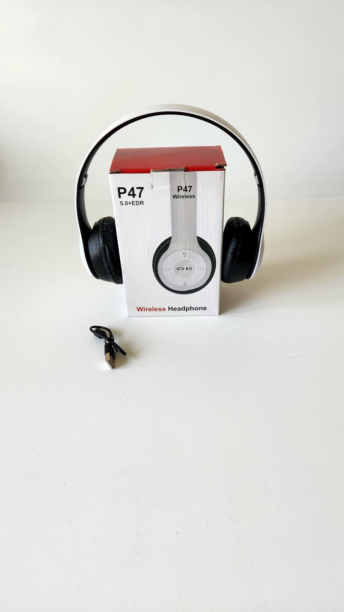 Детские Bluetooth наушники Р47, микрофон. серые