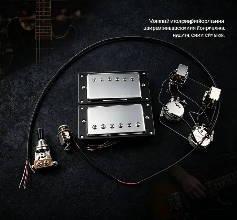 Звукосниматель Для Электрогитары Wilkinson Ainico5 Dual Coil 4C С Переключателем Push-Pull.