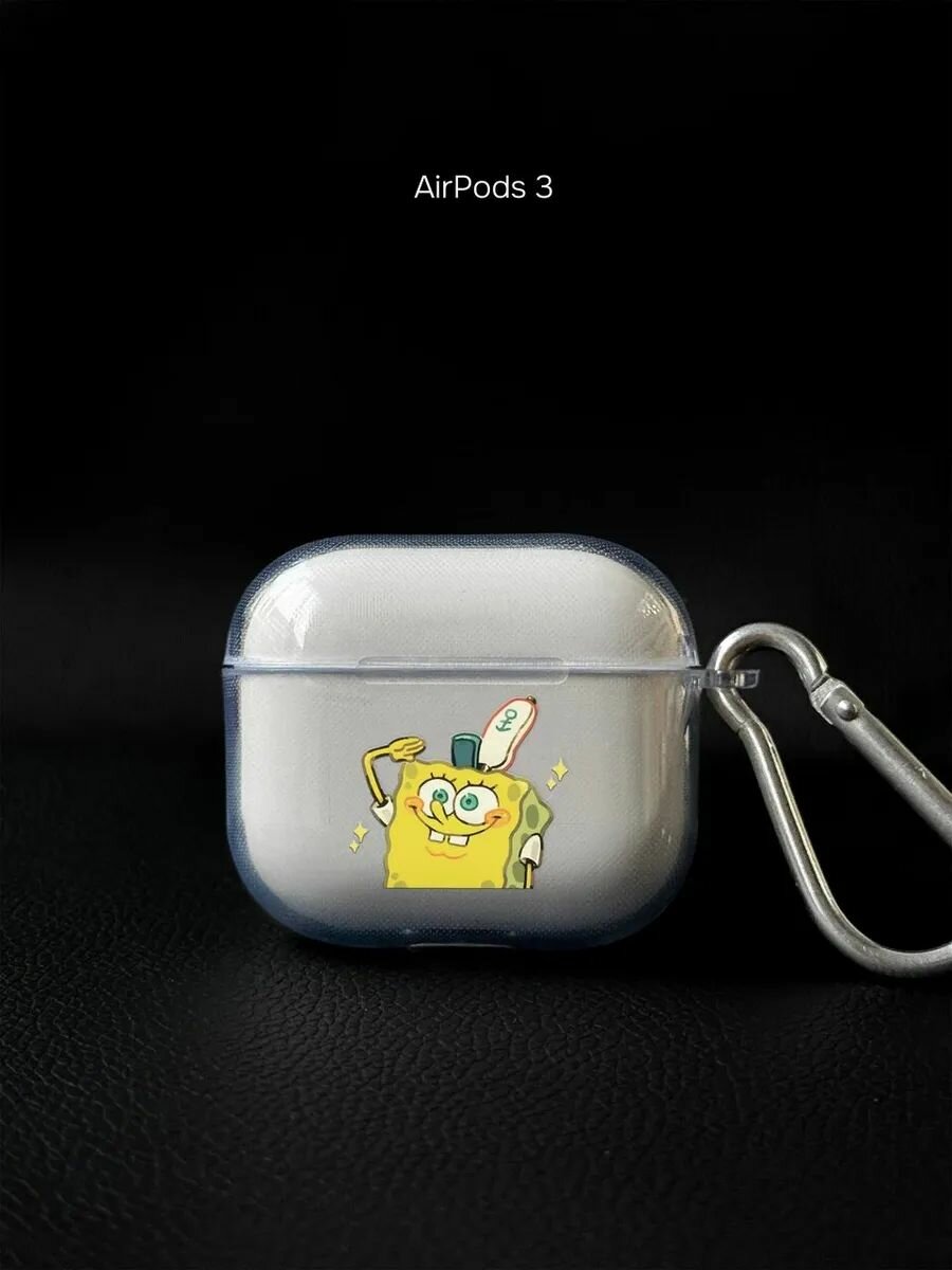 Чехол на AirPods 3 губка боб