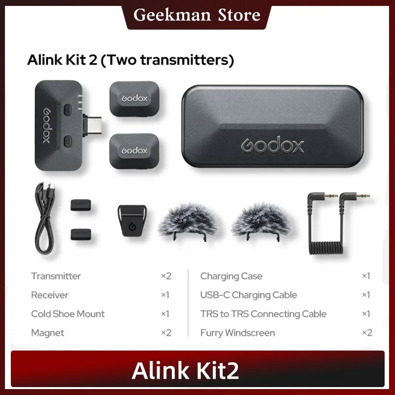 Godox Alink Kit2 Беспроводной микрофон