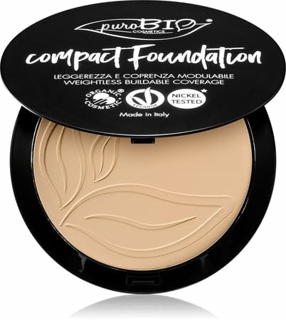 Тональный крем PuroBIO Cosmetics Compact Foundation, оттенок 01, 9 г