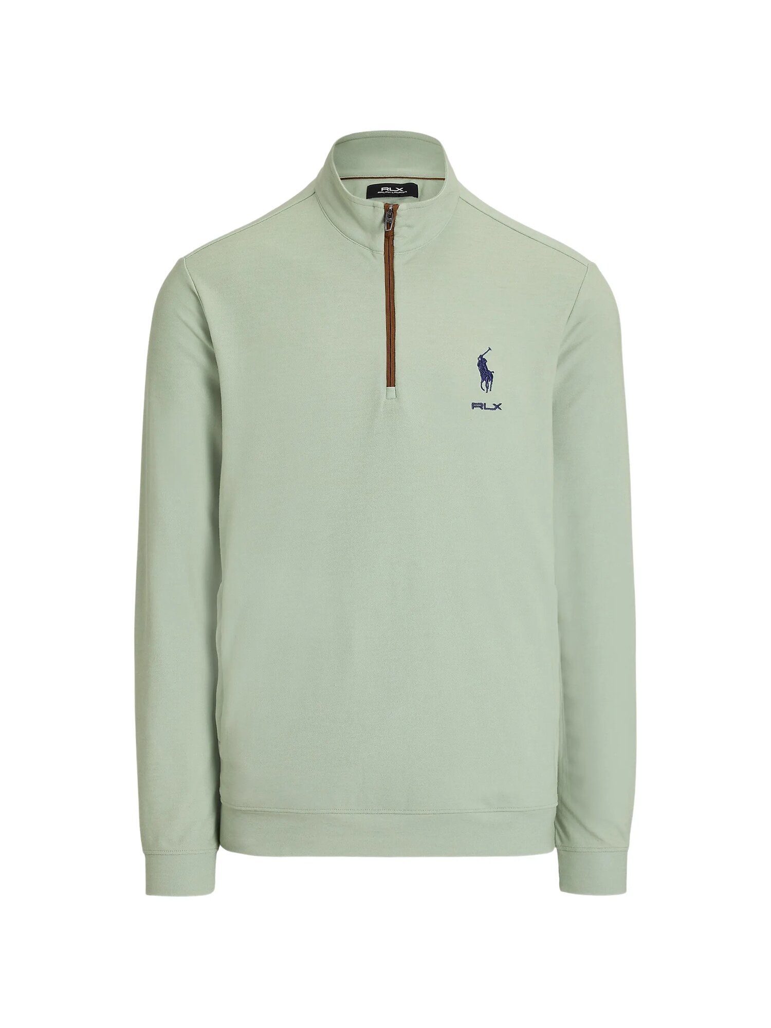 Свитер RLX Ralph Lauren Logo-embroidered quarter-zip sweater
